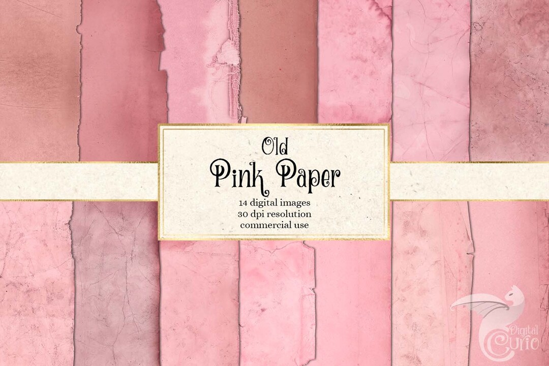 Old Pink Paper Textures, Vintage Antique Distressed Aged Paper ...