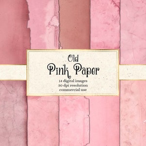Old Pink Paper Textures, Vintage Antique Distressed Aged Paper ...