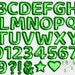 Green Foil Balloon Alphabet Clip Art - Digital Instant Download ...