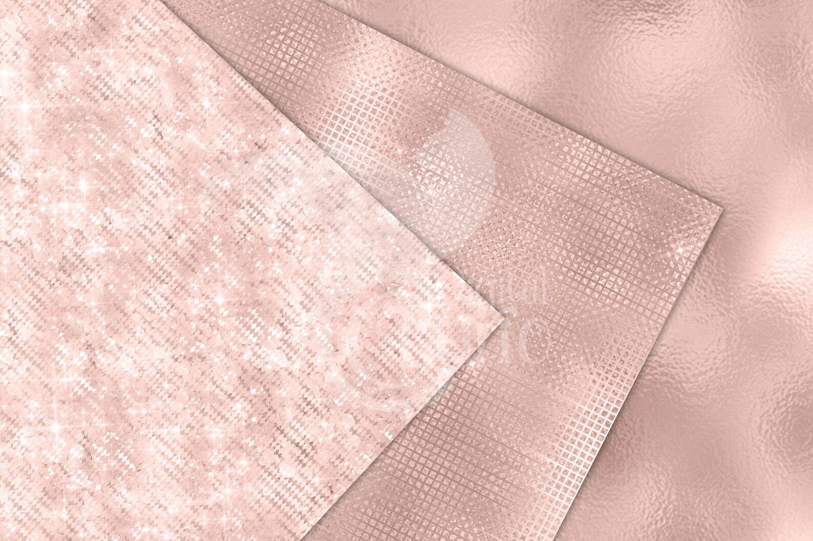 Luxury Blush Digital Paper Seamless Peach Pink Sequiun - Etsy