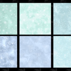 Pastel Watercolor Snowflakes Digital Paper – Seamless Winter ...