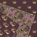 Mauve and Gold Peacock Digital Paper Seamless Gold Peacock - Etsy