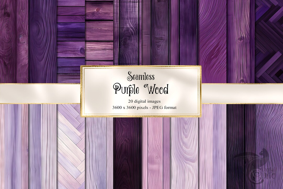 Purple Wood Textures Digital Paper, Seamless Rustic Planks (digital ...