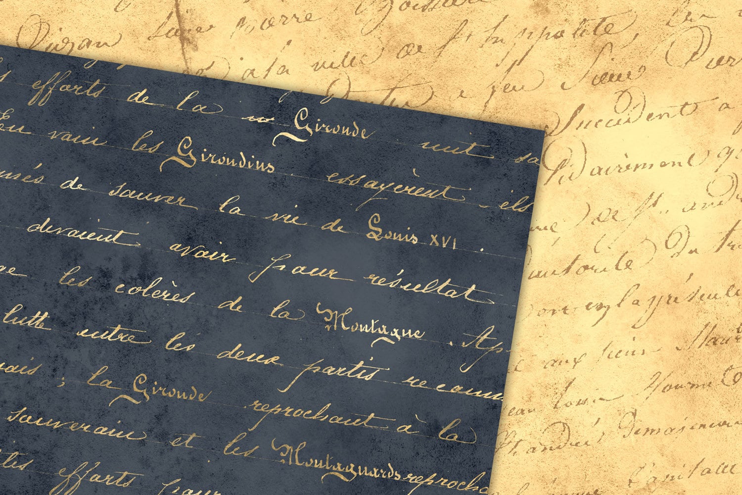 Antique Script Digital Paper Old Vintage Handwritten Letters - Etsy