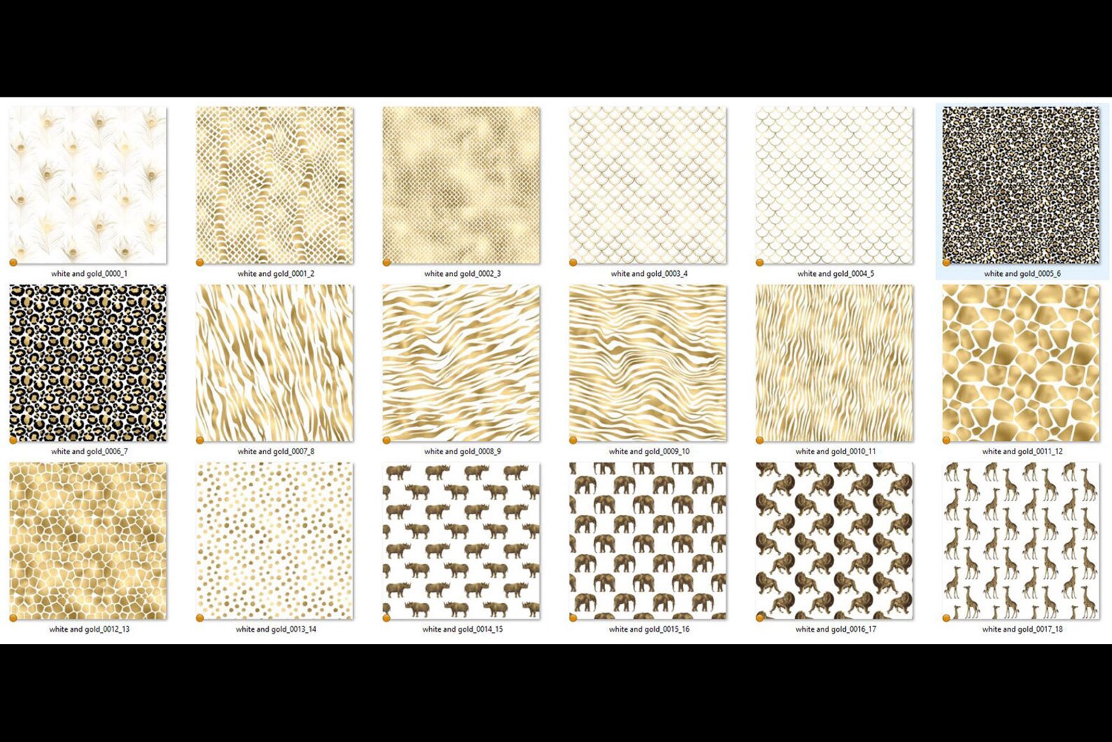 White and Gold Animal Skins Digital Paper African Animal - Etsy
