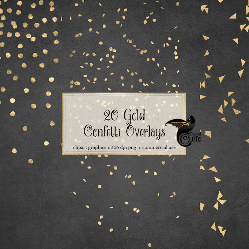 Gold Confetti - Etsy