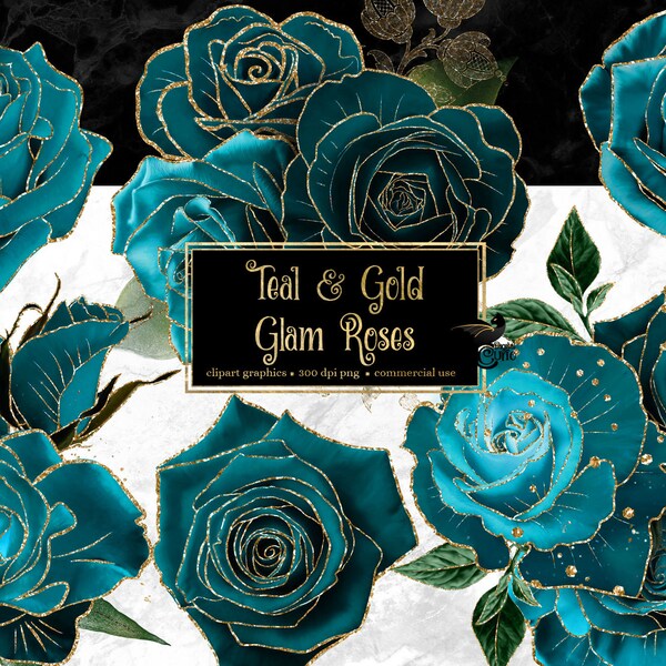 Rose Teal - Etsy