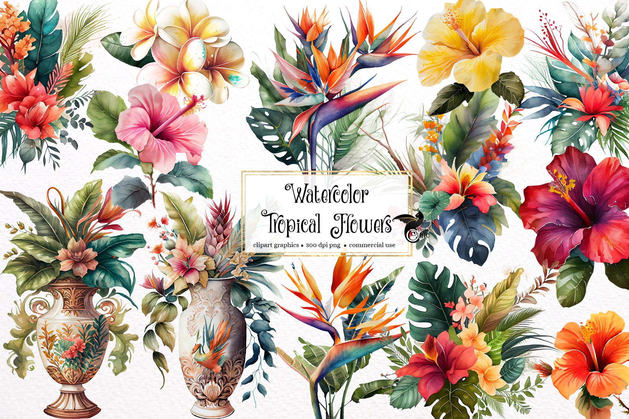 Tropical Flower Clip Art