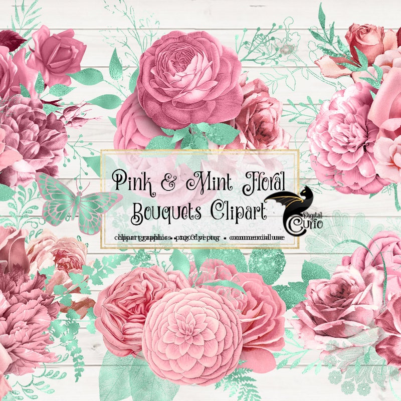 Pink and Mint - Etsy