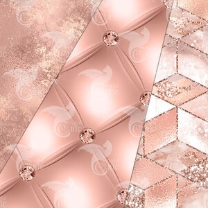 Ultimate Rose Gold Textures - Seamless Digital Paper Metallic Textures ...