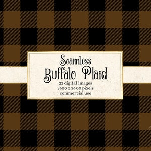 Lumberjack Plaid Digital Paper, Seamless Gingham Pattern Backgrounds ...