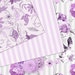 Purple Floral Digital Paper, Seamless Backgrounds With Purple Flower ...