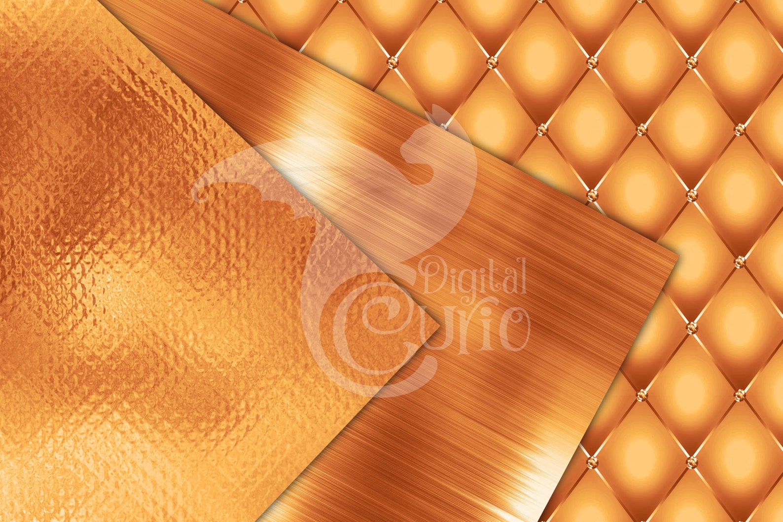 Luxury Copper Digital Paper Seamless Metallic Copper - Etsy