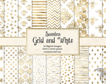 White Gold Paper | Etsy