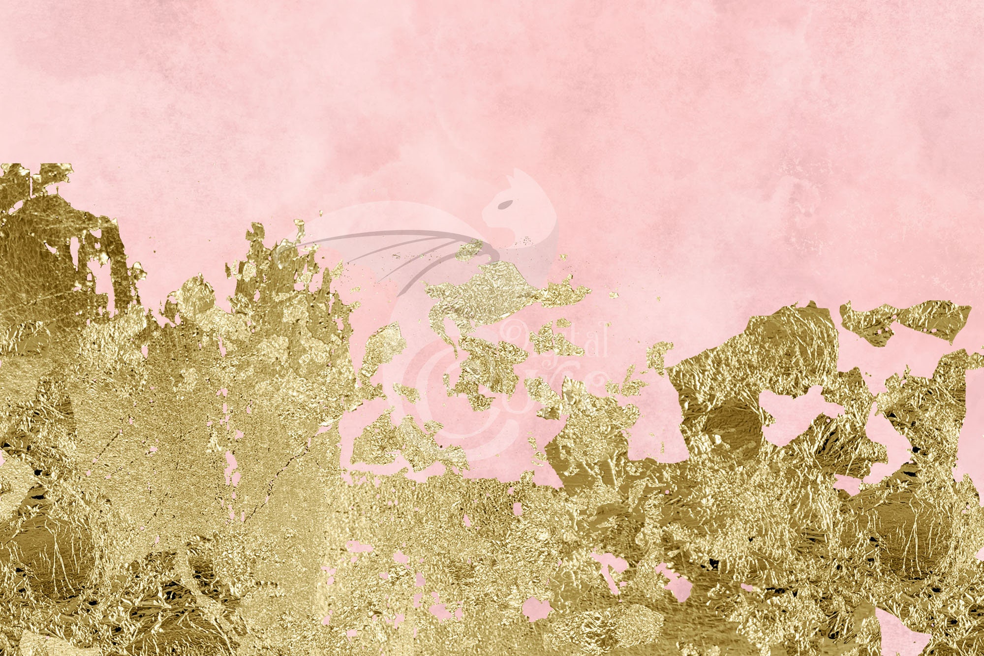 Pink and Gold Foil Flake Textures printable foil backgrounds | Etsy