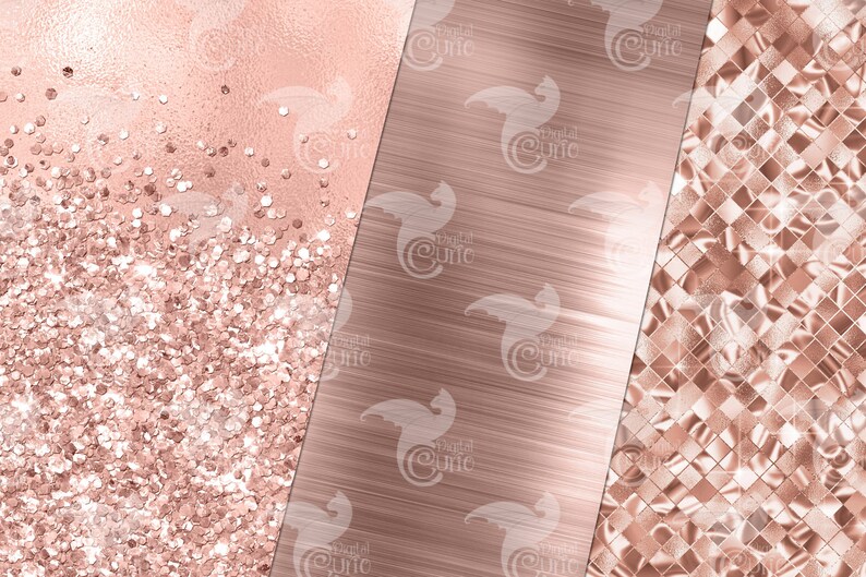Ultimate Rose Gold Textures Seamless Digital Paper Metallic - Etsy