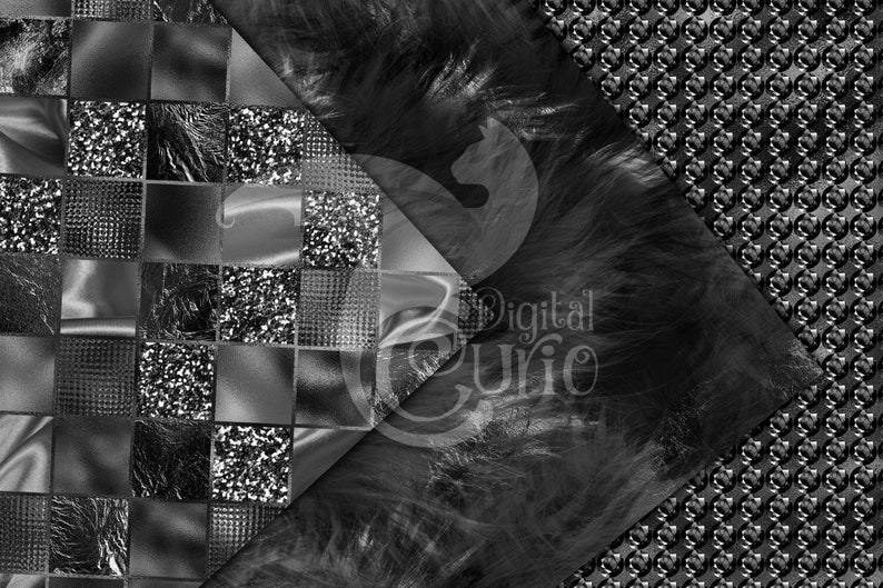 Luxury Black Digital Paper Seamless Black Textures With Glam - Etsy