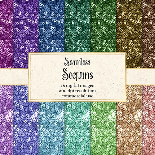 Sequin Textures Seamless Sequins Digital Paper Printable - Etsy