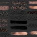 Rose Gold Cheetah Brush Strokes Clipart, With Rose Gold Glitter and ...