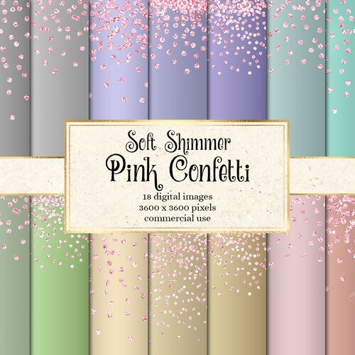 Pink Holographic Glitter Digital Paper Printable Scrapbook - Etsy