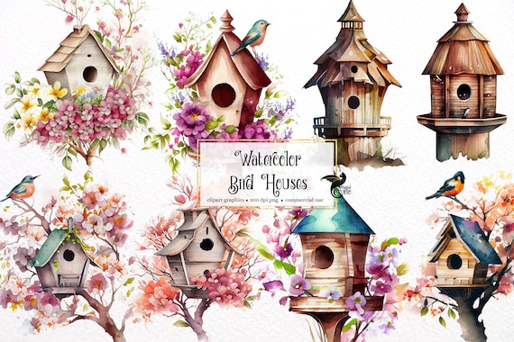 Cute Birdhouse Clipart