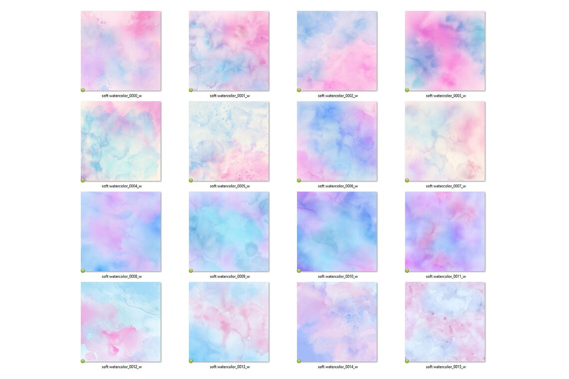 Soft Watercolor Digital Paper Pastel Watercolor Textures | Etsy