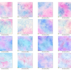 Soft Watercolor Digital Paper - Pastel Watercolor Textures Instant ...