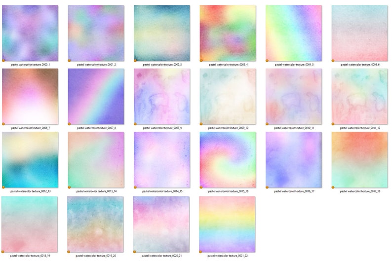Rainbow Pastel Watercolor Digital Paper Backgrounds in Soft - Etsy