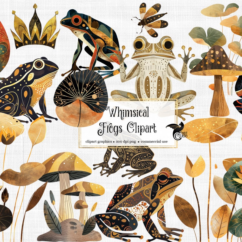 Whimsical Frog - Etsy