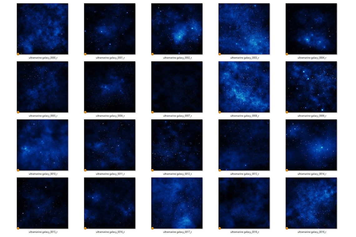 Ultramarine Galaxy Digital Paper - Starry Night Textures (digital ...