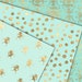 Mint and Gold Digital Paper, Seamless Gold and Mint Patterns, Foil ...