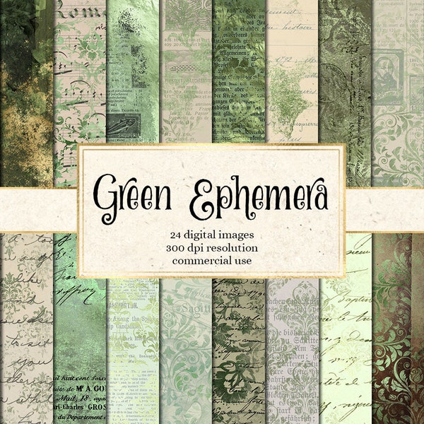 Green Scrapbook - Etsy