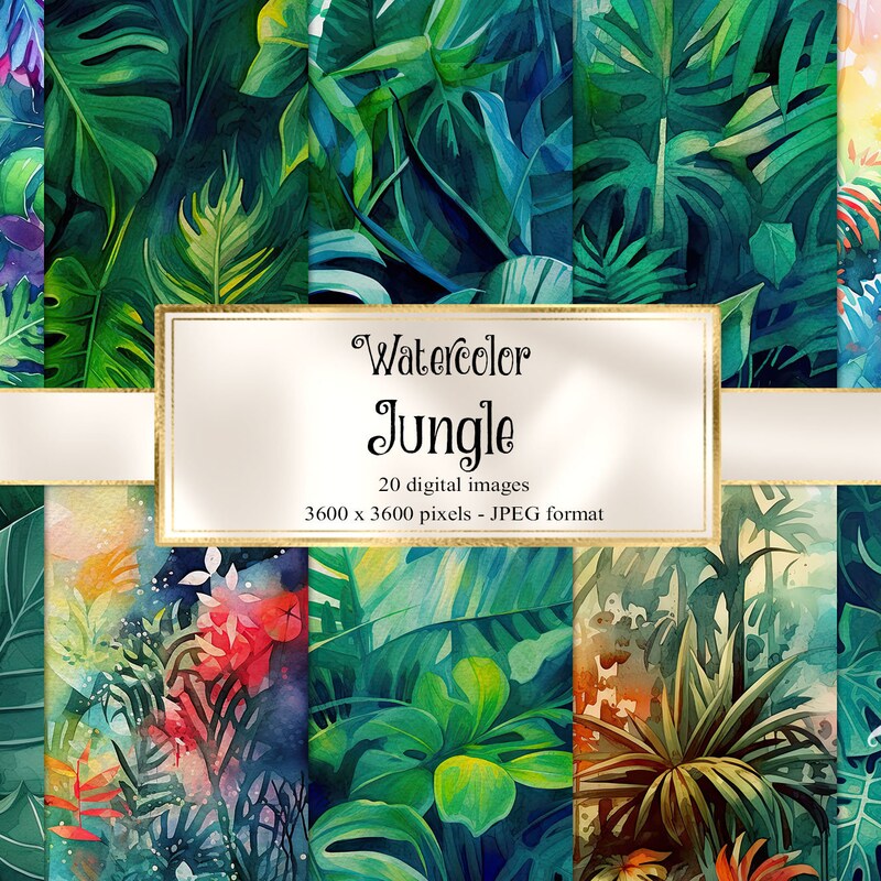 Abstract Jungle Art - Etsy