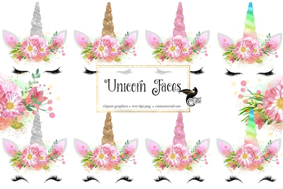 Art & Collectibles Drawing & Illustration Digital Flowers and Unicorns ...
