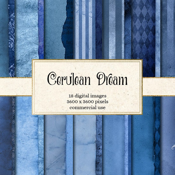 Blue Distressed - Etsy