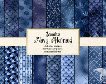 Navy Blue Scales - Etsy