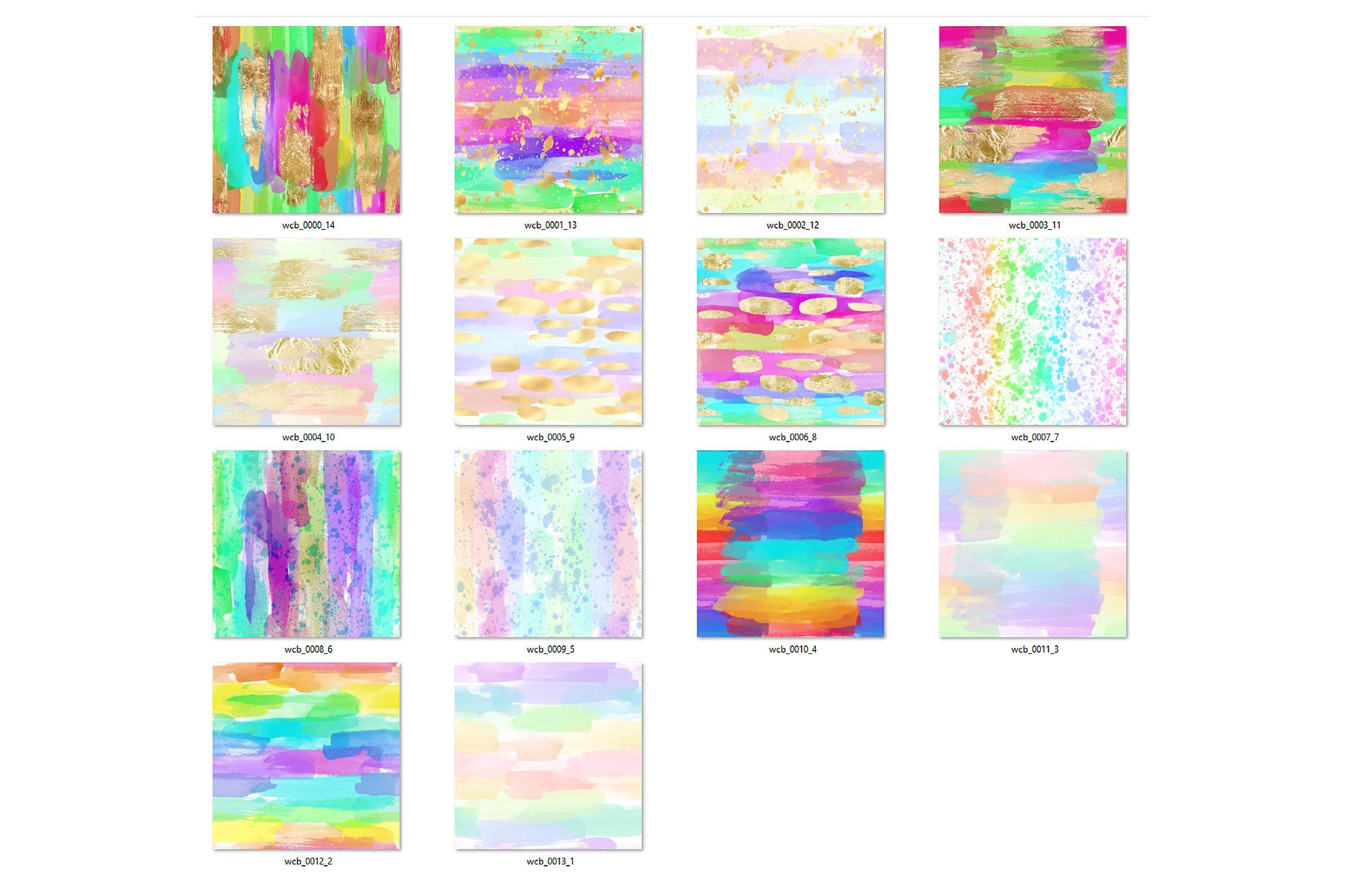 Rainbow Paint Digital Paper Seamless Digital Paper - Etsy