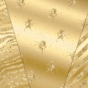 Gold Glitter Digital Paper – Seamless Sparkle Patterns (digital ...