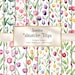 Vintage Blue Hummingbirds Digital Paper, Seamless Hummingbird Patterns ...