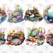 Watercolor Tidepool Clipart Ocean Seascape Scene PNG Format - Etsy