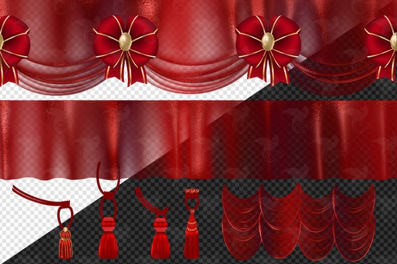 Clipart De Rideaux Rouges