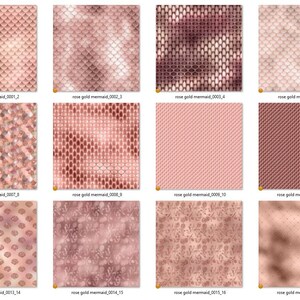 Rose Gold Mermaid Digital Paper, Mermaid Scales, Mermaid Glitter ...