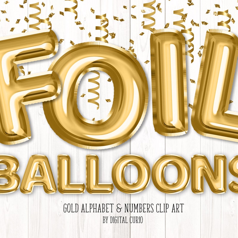 Gold Foil Number Balloon - Etsy