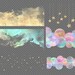 Rainbow Dream Borders Digital Instant Download Watercolor and Gold Foil ...