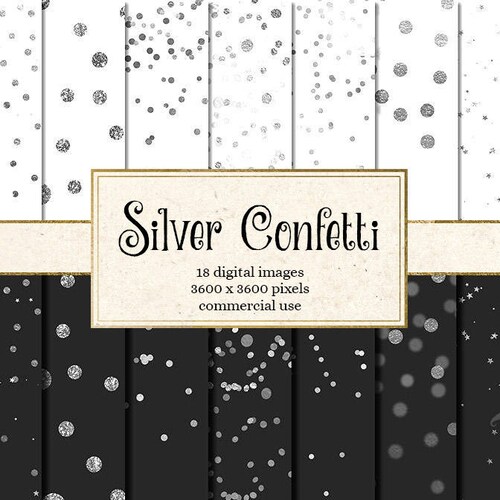 Gold Confetti Digital Paper Gold Foil Polka Dots Christmas - Etsy