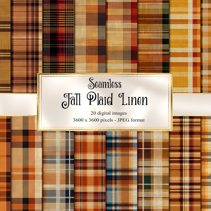 Fall Plaid Fabric - Etsy