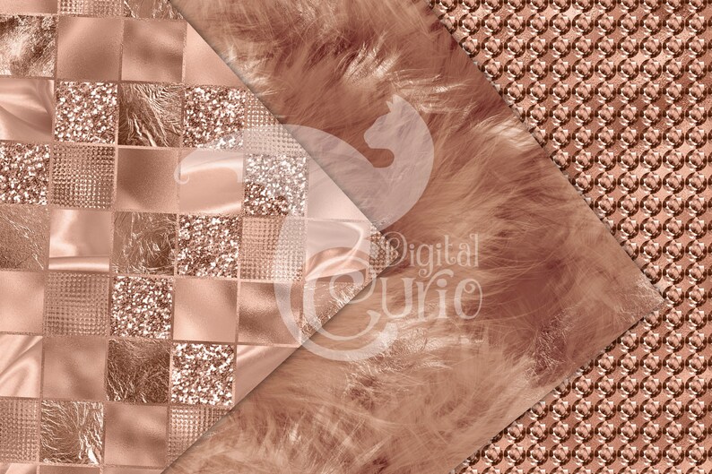Luxury Rose Gold Digital Paper 2 Seamless Rose Gold Textures - Etsy