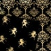 Black and Gold Digital Paper, Seamless Gold Foil Backgrounds, Gold ...