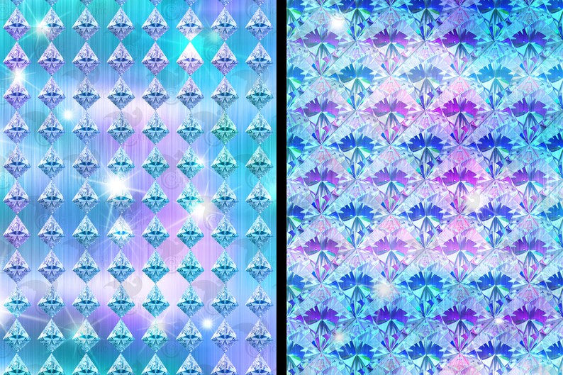 Seamless Diamond Textures Digital Printable Crystal Diamond - Etsy