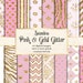 Pink and Gold Glitter Digital Paper, Seamless Patterns (digital ...